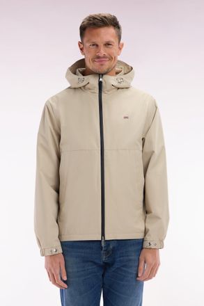 Eden Park Blouson Coupe-vent En Polyamide Soft Touch &Agrave; Capuche Beige