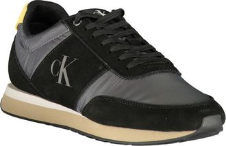 Calvin Klein Recycled Polyester Lace-Up Sneaker - Black