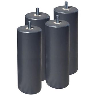 Altobuy ELEA - Jeu de 4 Pieds 20 cm Gris Anthracite pour sommier tapissier