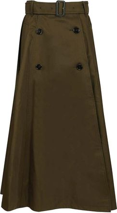 Burberry Jupe Midi - Vert