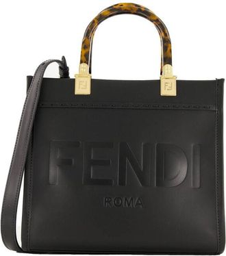 Fendi Damen Henkeltasche aus Leder SUNSHINE