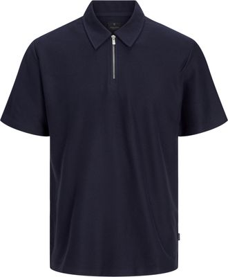 Jack & Jones Jprblaandrew Ss Zip Polo
