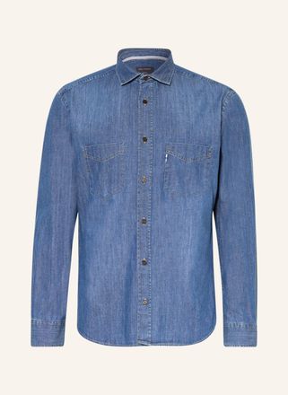Olymp Jeanshemd Casual Fit blau