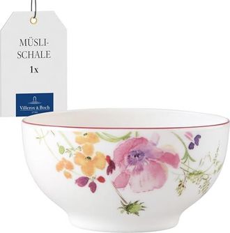 Villeroy & Boch Mariefleur M&uuml;slischale Oval Bunt, Sp&uuml;lmaschinenfest, Mikrowellensicher, Kleine Sch&uuml;ssel, Sch&auml;lchen, Sch&uuml;ssel f&uuml;r M&uuml;sli, Snacks oder Dips, Schale, Bol,