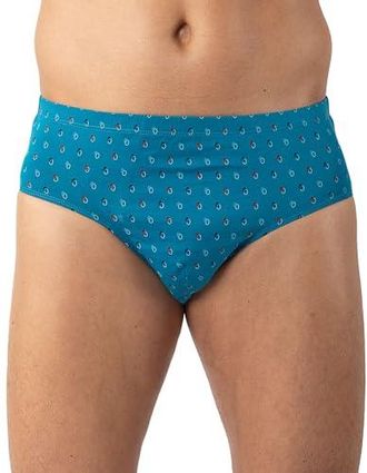 Mariner Lot x2 Slips Taille Haute ferm&eacute; imprim&eacute;s merceris&eacute;s Marine et p&eacute;trole I104.2 - Couleur - Marine PETROLE - Taille - 4/L