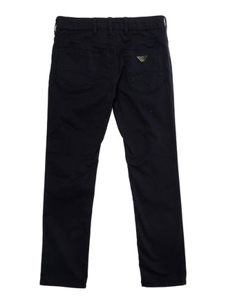 Emporio Armani Boys Pants Five-Pocket Black For Kids Cotton Trousers