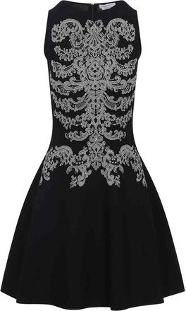 Alexander McQueen Robe Courte - Noir