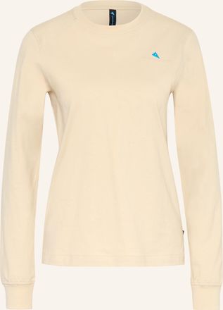 Kl&auml;ttermusen Longsleeve Root Logo beige