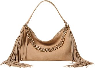 Twinset Femme, Sacs, Beige, Taille: ONE Size Sac bandouli&egrave;re en daim