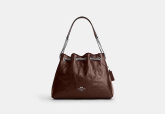 Coach Evelyn Schultertasche Mit Steppung f&uuml;r Frauen in Braun | Leder