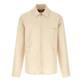 Jacquemus Homme, Vestes, Blanc, Taille: L La Chemise Mecano