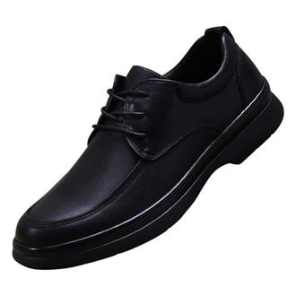 Generic Chaussures habill&eacute;es noires &agrave; lacets pour homme - Style Oxford - Formelles - D&eacute;contract&eacute;es - Pour travail, mariage, Noir, 39 2/3 EU