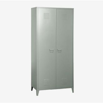 Sklum Armoire vestiaire 2 portes en acier Pohpli SKLUM Vert Kaki