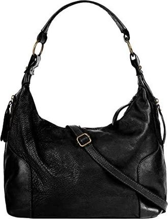 Samantha Look Sac shopping Femme cuir véritable | Fabriqué en Italie, grand sac à main avec compartiment pour smartphone, sac bandoulière avec bandoulière 021781