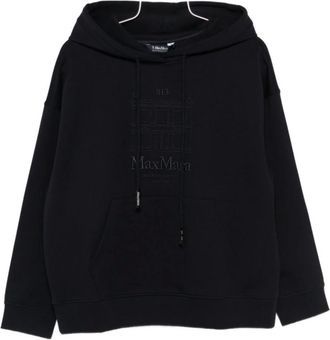 Max Mara Femme, Sweatshirts et sweats &agrave; capuche, Bleu, Taille: 38 FR Smmandrea Technical Cotton Jersey SweaT-shirt