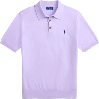 Polo Ralph Lauren Poloshirt mit ikonischer Polo Pony-Stickerei - Violett