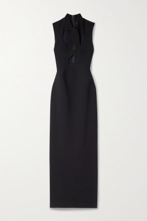 Roksanda Ilincic Kamaria Robe Aus Cr&ecirc;pe Mit Cut-outs Und Schluppe - Schwarz