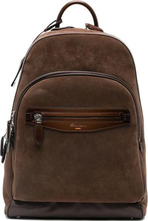 Santoni Homme, Sacs, Brun, Taille: ONE Size Backpack