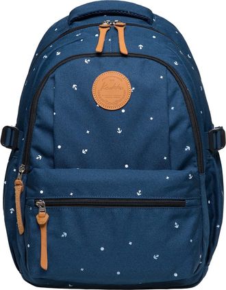 KAUKKO Schöner und durchdachter Rucksack mit Laptopfach für 15 Zoll Schule Uni 22L, Blau Jnl-ks24-12, one size, Tagesrucksack