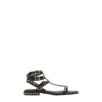 Ash Ash, Femme, Chaussures, Noir, Taille: 37 EU Play Sandale Plate &agrave; Clous