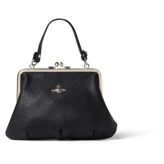 Vivienne Westwood Femme, Sacs, Noir, Taille: ONE Size Sac &agrave; bandouli&egrave;re Vintage &agrave; fermoir
