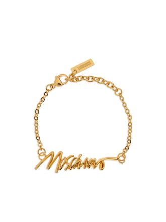 Moschino bracelet &agrave; logo - Or
