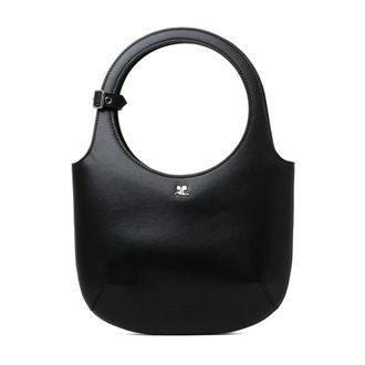 Courr&egrave;ges Femme, Sacs, Noir, Taille: ONE Size Sac cabas en cuir noir