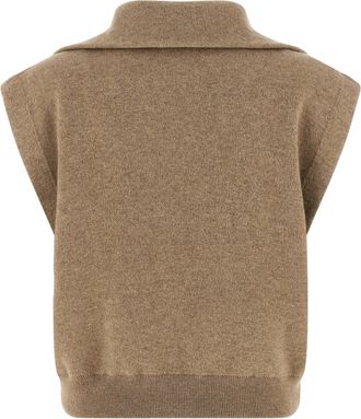 Brunello Cucinelli Cashmere M&eacute;lange Vest - Beige