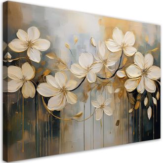 Artgeist Quadro Su Tela, Fiori Naturali Dipinti - 90x60