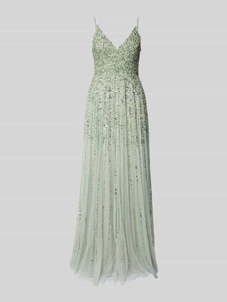 Lace & Beads Abendkleid mit Paillettenbesatz