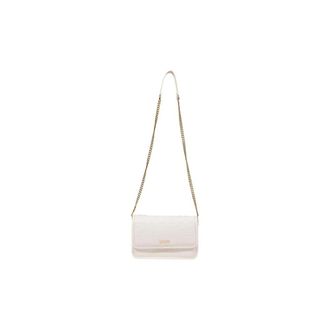 Liu Jo Femme, Sacs, Blanc, Taille: ONE Size Embossed Logo Shoulder Bag