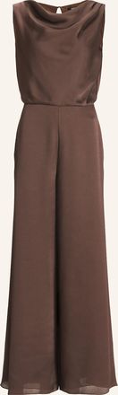 Swing Swing Jumpsuit Aus Satin braun