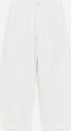 Arket Jeans Mit Barrel Legs -Wei&szlig;