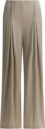 Max Mara Femme, Pantalons, Beige, Taille: 40 FR Pantalon en jersey de laine