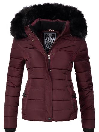 Navahoo Damen Winterjacke Miamor Weinrot Gr. S
