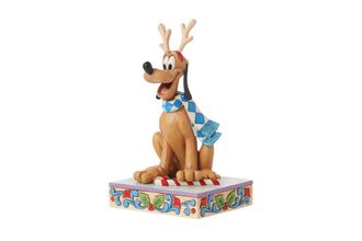 Enesco Disney Traditions Pluto Christmas Figurine