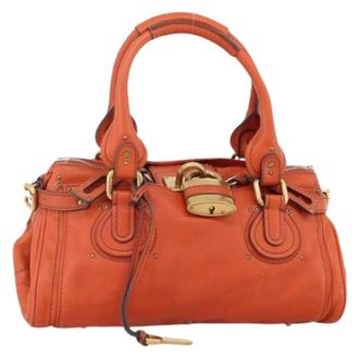 Chlo&eacute; Sac &agrave; main Pre-owned - Femme - Pre-owned - Orange - Taille: ONE Size