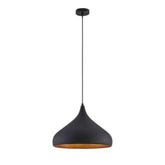 Arcchio Suspension Lunus &agrave; intensit&eacute; variable (Moderne) en Noir M&eacute;tal e. a. pour Salon & Salle manger (1 lampe,&agrave; E27), Luminaire Lampe Plafond Plafonnier Susp
