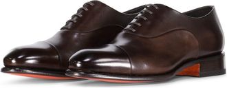 Santoni Oxfords aus Leder in Antik-Optik
