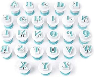 Cutters 26 St&uuml;ck Alphabet Keksausstecher f&uuml;r Fondant, Kuchendekoration, Zuckerguss