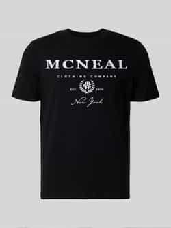 Mc Neal T-Shirt mit Label-Print und Rundhalsausschnitt