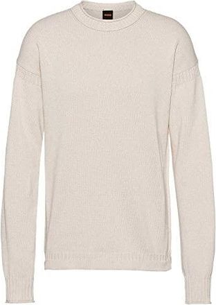 BOSS Arcott Sweat tricoté, Open White150, L Homme