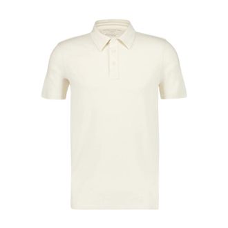 Majestic Filatures Ecru Short-Sleeve Polo Shirt - - Tops - Herren - Beige - 2XL