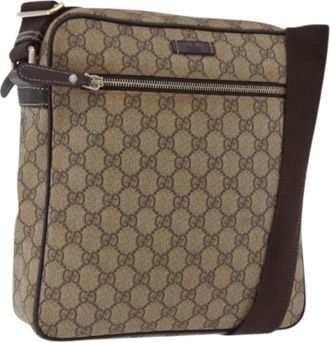 Gucci Sac bandouli&egrave;re vintage GG Canvas Pre-owned - Femme - Pre-owned - Brun - Taille: ONE Size