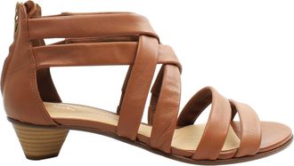 Clarks Mena Silk Damen Braune Sandalen mit Abs&auml;tzen