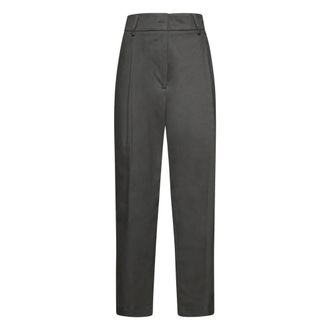 Silvian Heach High-Waist Straight Hosen mit Bundfalten - - Trousers - Damen - Grau - M