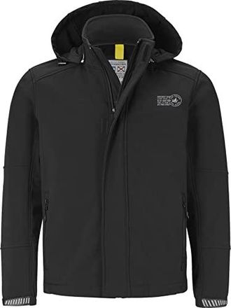 Jan Vanderstorm Homme Veste Softshell Menne Noir, 56