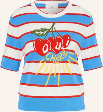 Oui Strickshirt blau