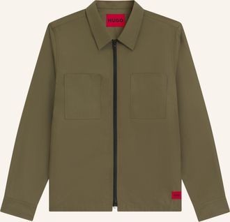 HUGO BOSS Hugo Business Hemd Evalom Oversize Fit gruen