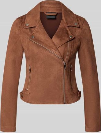 Vero Moda Regular Fit Kunstlederjacke mit Riegeln am Rumpf Modell JOSE